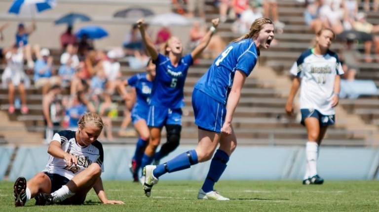Duke women's soccer advances to NCAA final; UNC men host St. Mary's today