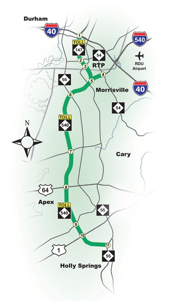 Some facts about the Triangle Expressway