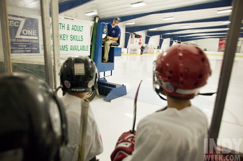 Jordan Glass, Zamboni driver