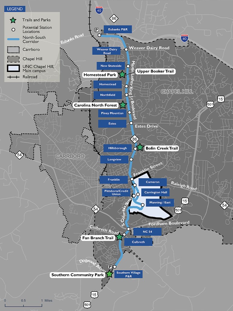 Chapel Hill's Bus Rapid Transit system begins to take shape