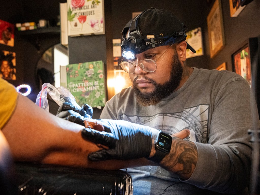 Durham tattoo artist Terin experiments in anti-capitalism