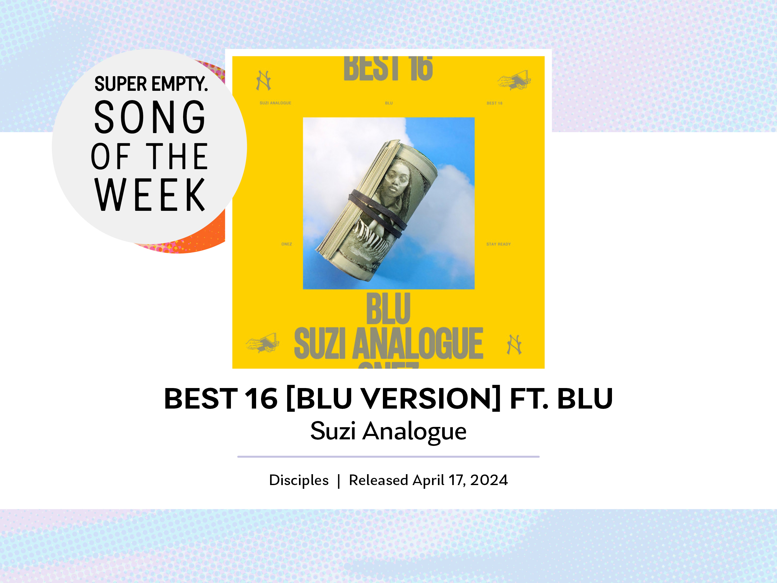 Suzi Analogue and Blu's "Best 16" Sounds Like The End of the World