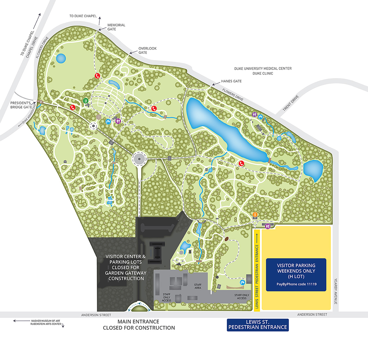 How to Navigate Duke Gardens During Construction