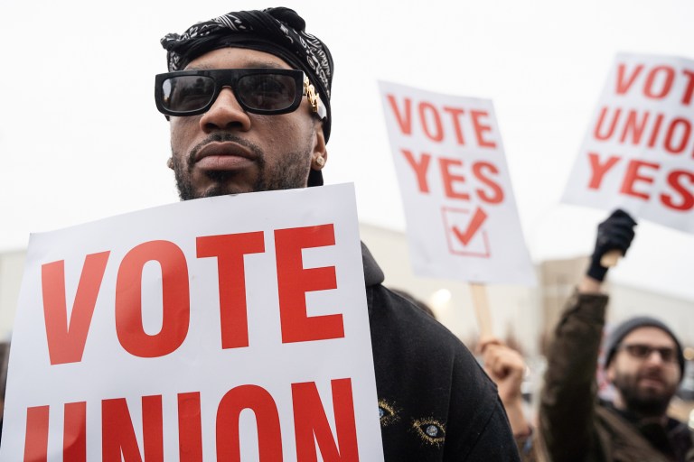 Union election underway at Amazon's Garner warehouse