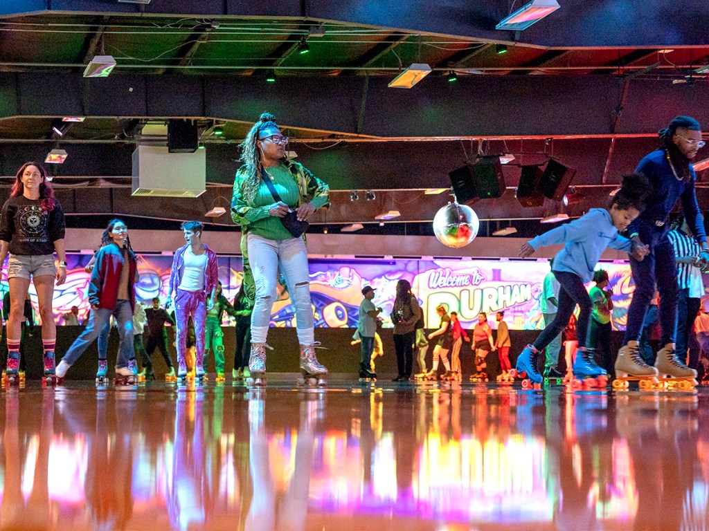 Durham’s Revamped Wheels Roller Skating Rink is a Blast from the Past