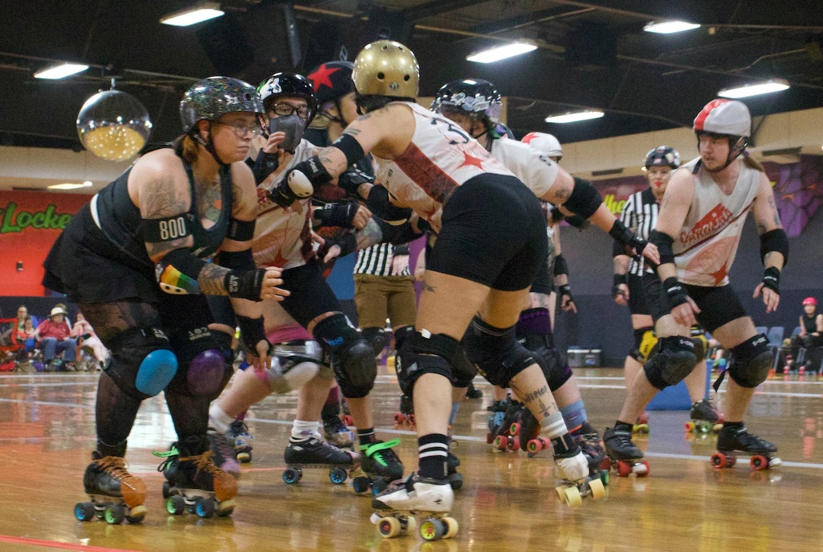 In Carolina Roller Derby, Jammers and Blockers Score Friendship